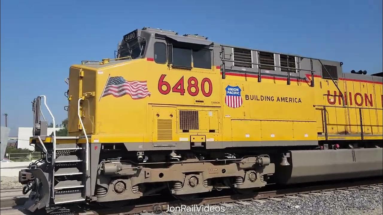 9/26/24 Pre: UP 6480 new scheme leads WB UP I stack through Mission Mill Rd-1 - YouTube