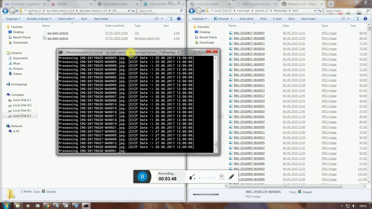 WhatsApp Image date fix - YouTube