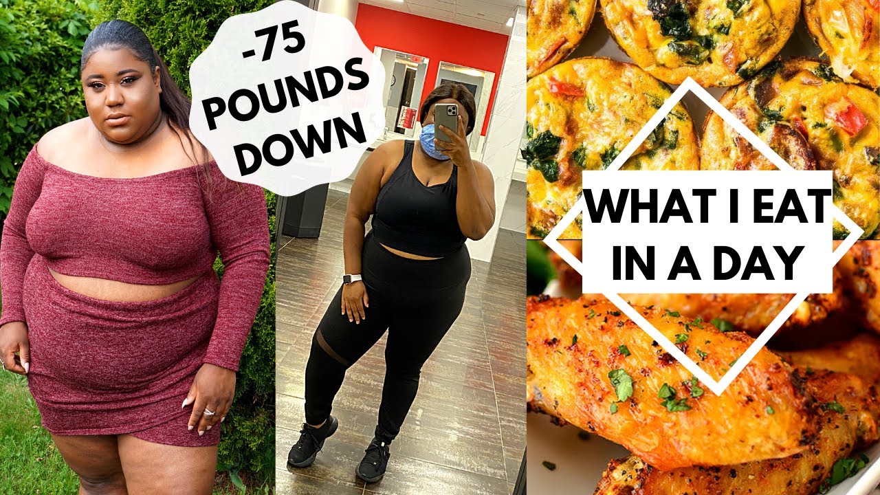 75 POUNDS DOWN!!! | WHAT I EAT IN A DAY TO LOSE WEIGHT DURING WORK DAY ...