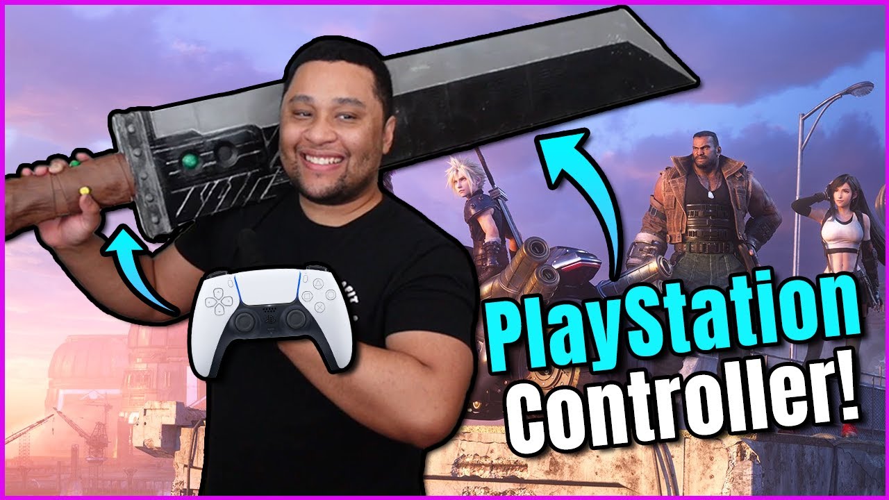 How I played FF7 Remake with a Buster Sword CONTROLLER - YouTube