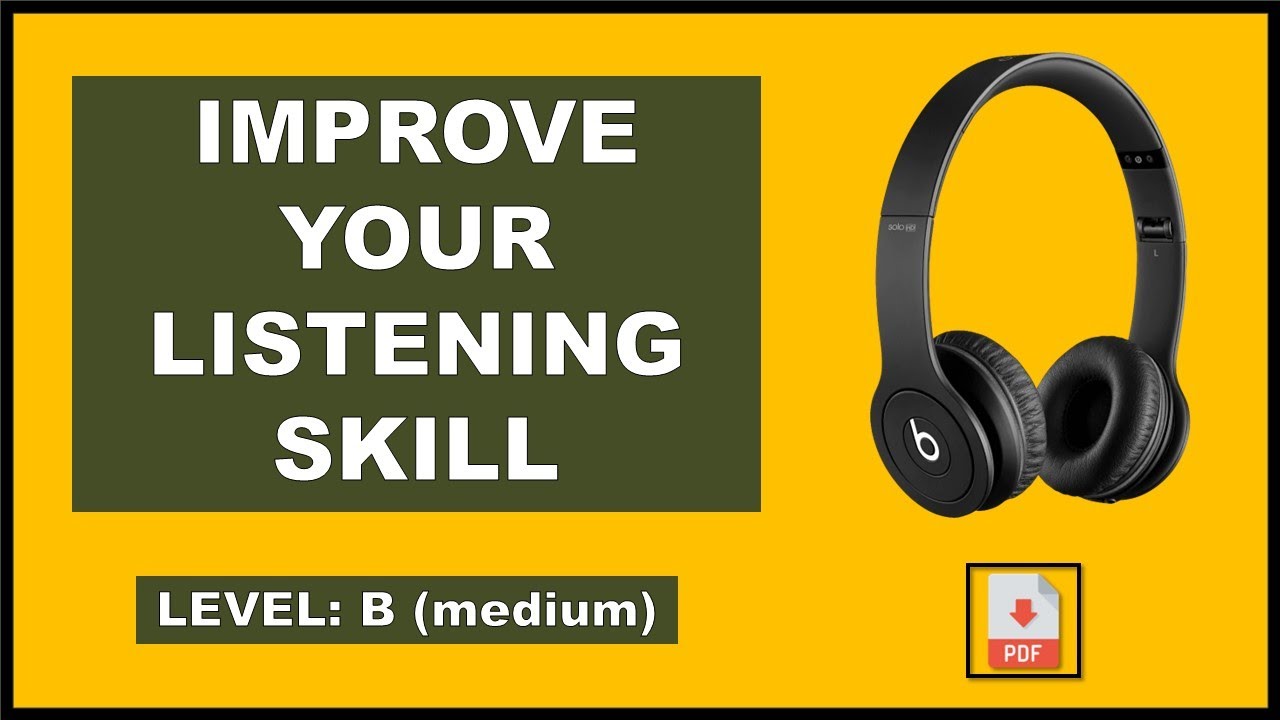Listening Test - Level B (Medium) + PDF -multiple choice questions ...