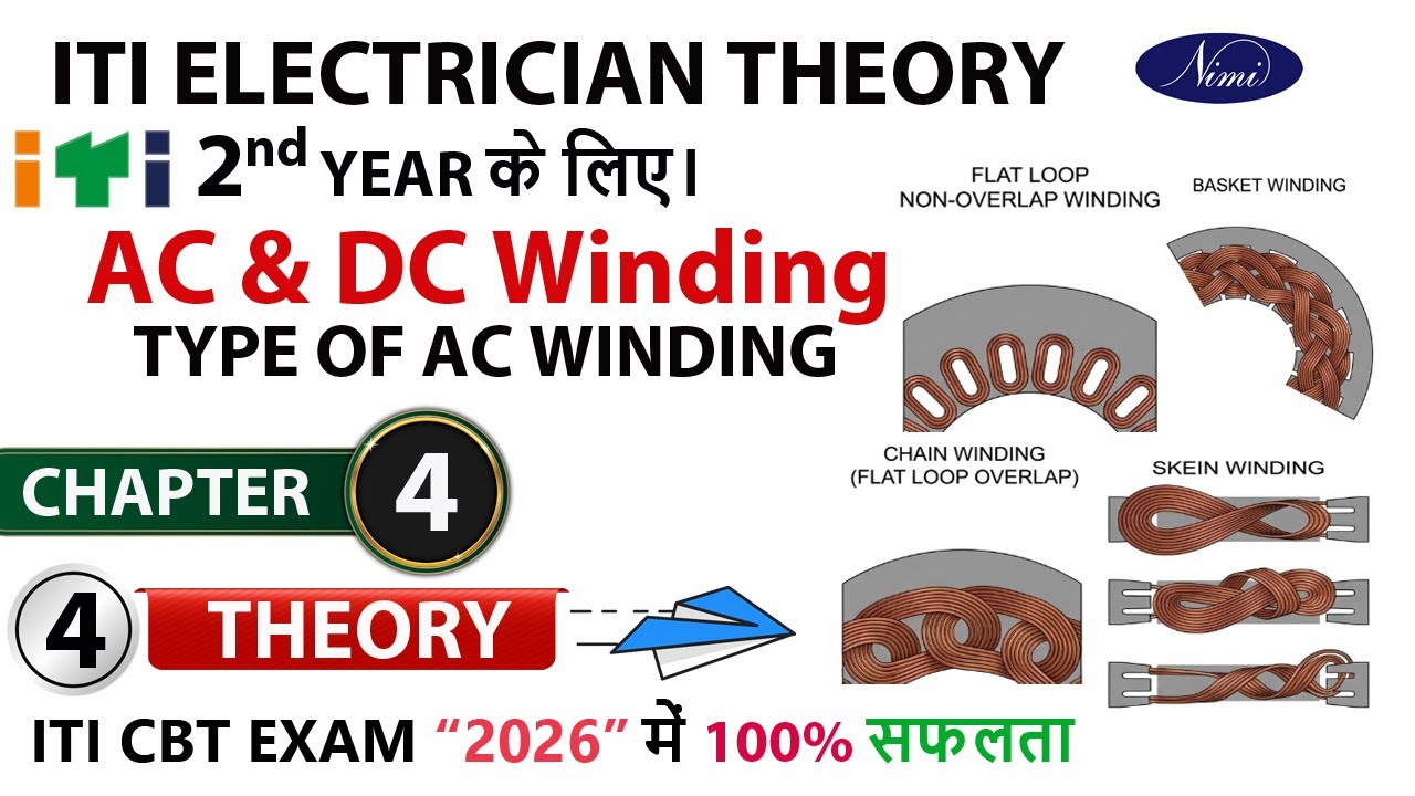 AC and DC Winding Class 4 | Type of AC Winding | ITI Electrician 2nd ...
