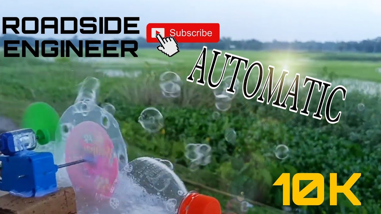 Mini air bubble machine at home - YouTube