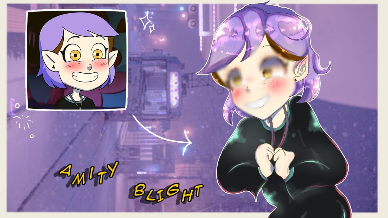 Amity Blight | Speedpaint/Sceenshot Redraw 💜 - YouTube