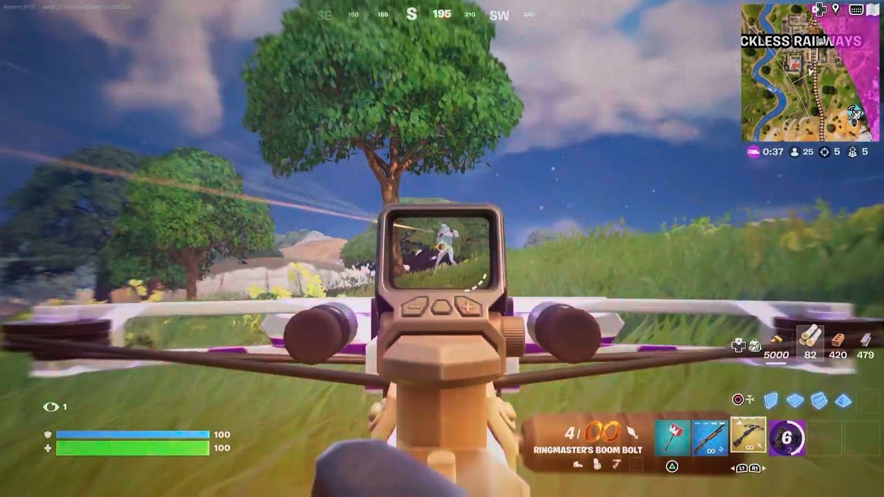 Two Clean Snipe With The Mythic Boom Bolt (Fortnite Chapter 5 Season 3 ...