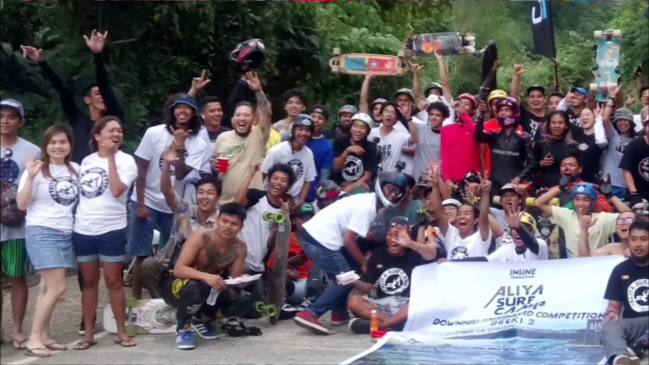Aliya Surf Camp Downhill Longboard Competition Diteki 2 - YouTube