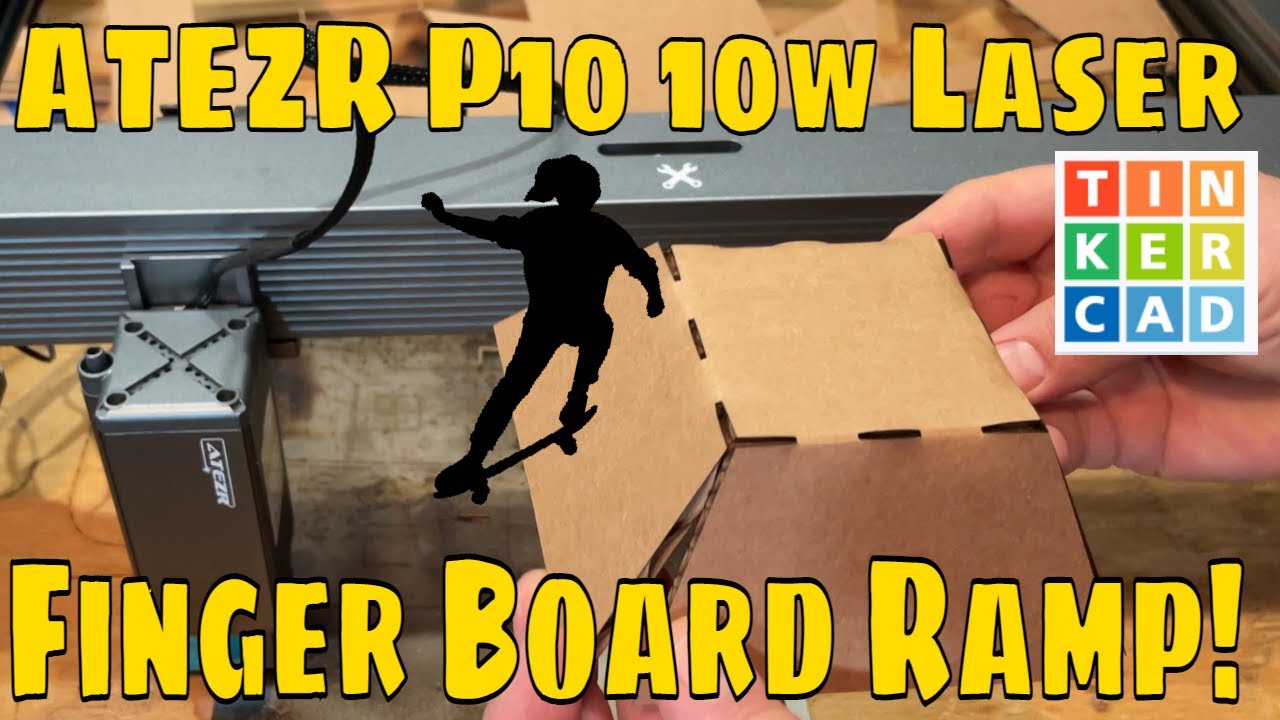 Make a Tinkercad Pyramid Fingerboard Park Skateboard ATEZR P10 LASER ...