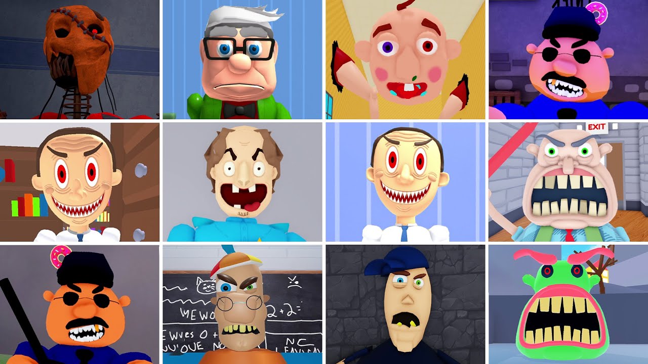 TEAMWORK BOSSES OBBY Scary Obby In Team Hospital, Team Robot Factory ...