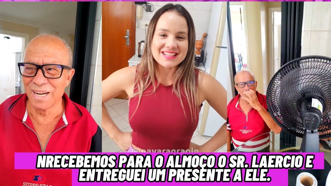 Recebemos para o Almoço o Sr. Laercio e Entreguei um Presente a ele. ️ ...
