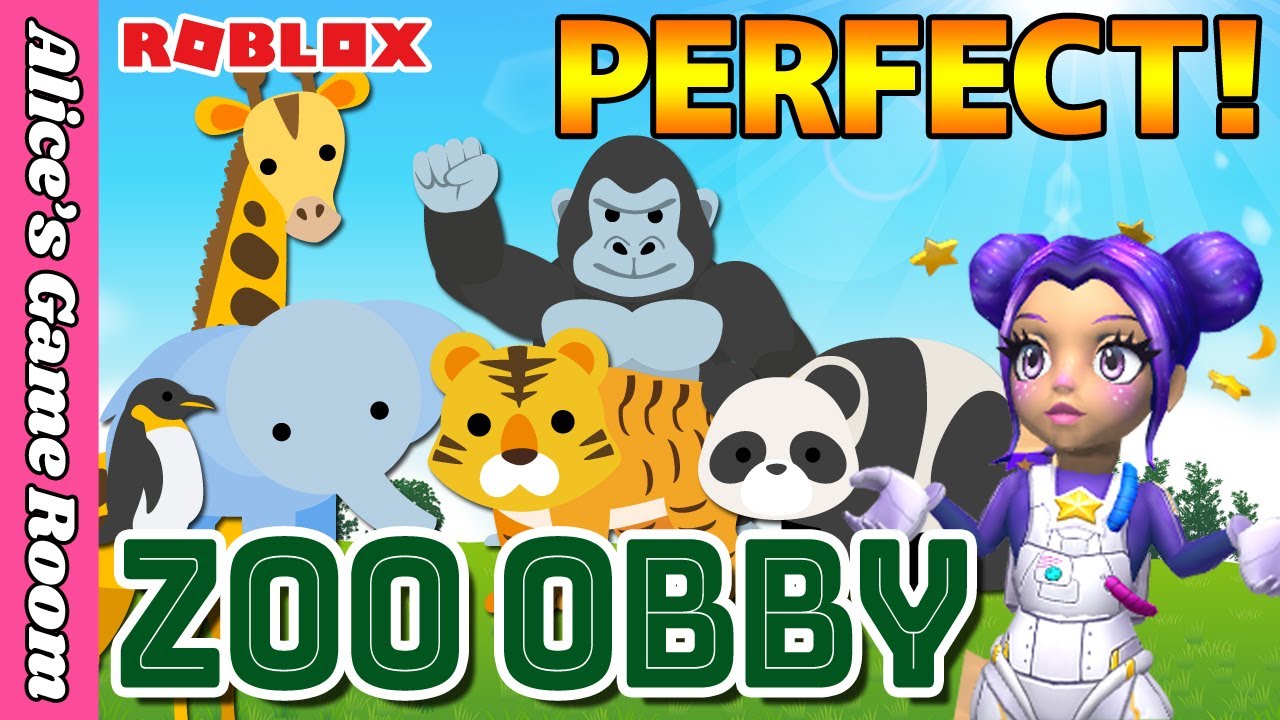 【Roblox OBBY🏃‍♀️🏃‍♂️】Escape the ZOO Obby🐯🦍🦒【PERFECT🤗】 Japanese ...