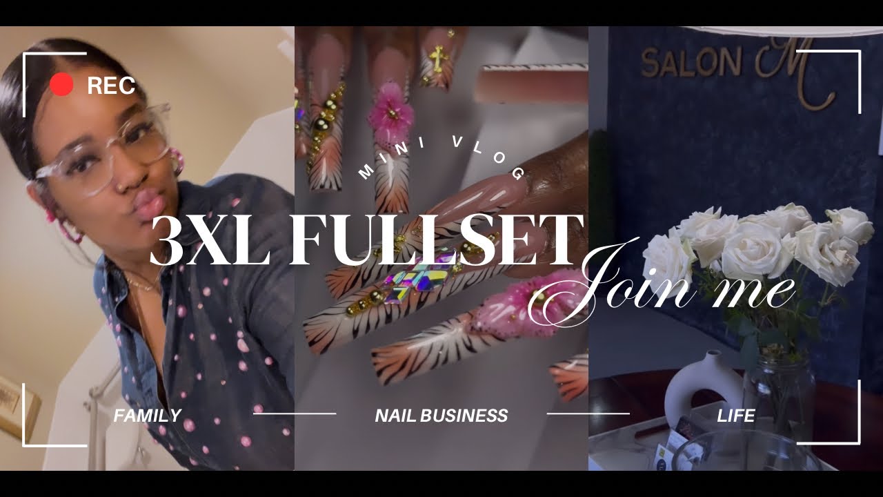 LET’S TALK WHILE I DO 3XL BIRTHDAY NAILS!! 💕 - YouTube