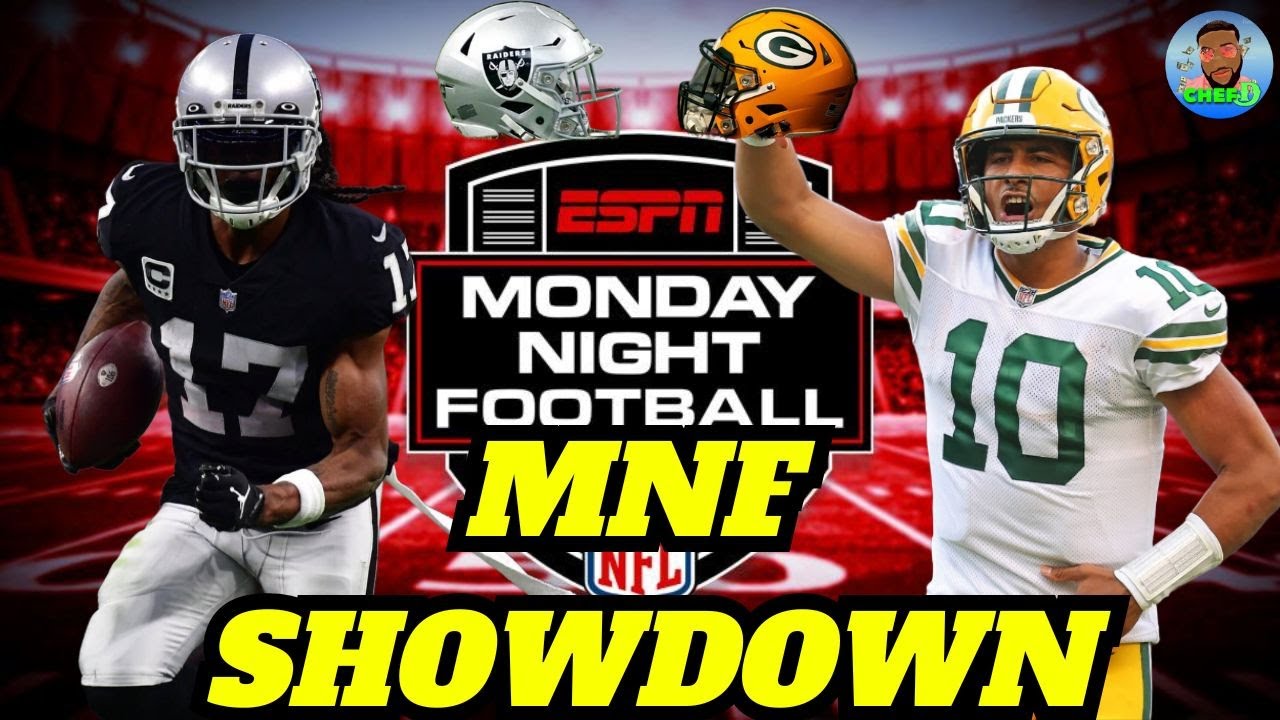 Draftkings Monday Night Football Slate | WEEK 5 | PACKERS VS RAIDERS ...