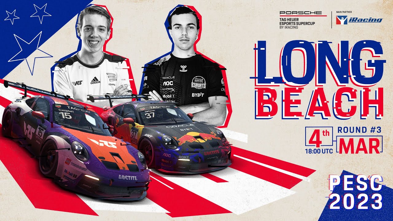 Porsche TAG Heuer eSports Supercup 2023 | Round 3 | Long Beach - YouTube