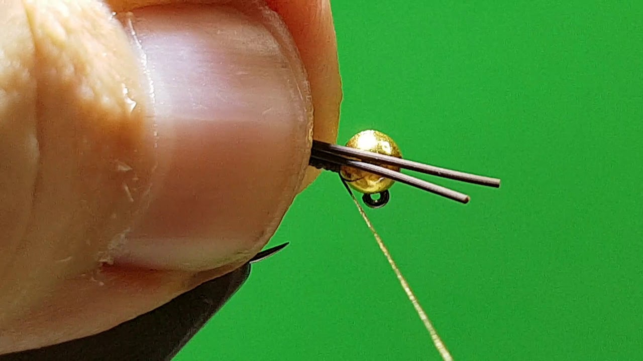 Fly tying Basics.....Split rubber tail - YouTube
