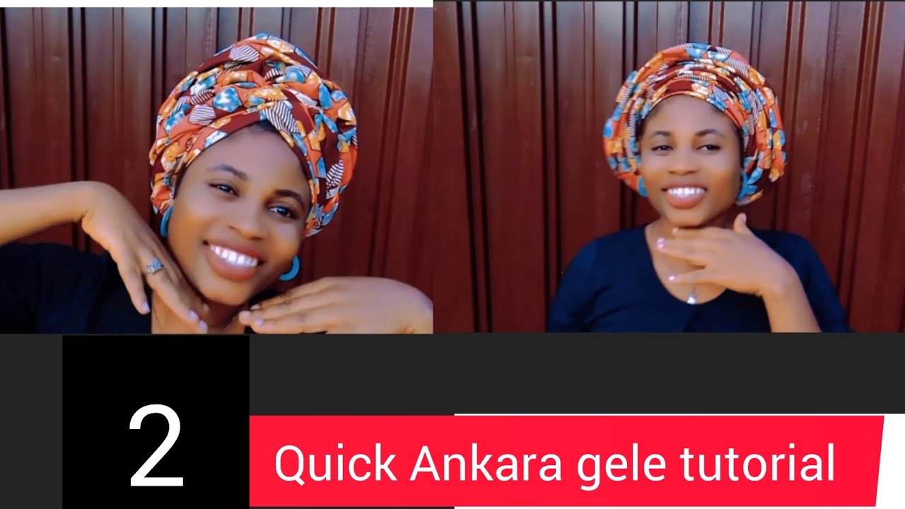 Quick Ankara headwrap tutorial || how to tie Ankara headwrap for Sunday service - YouTube