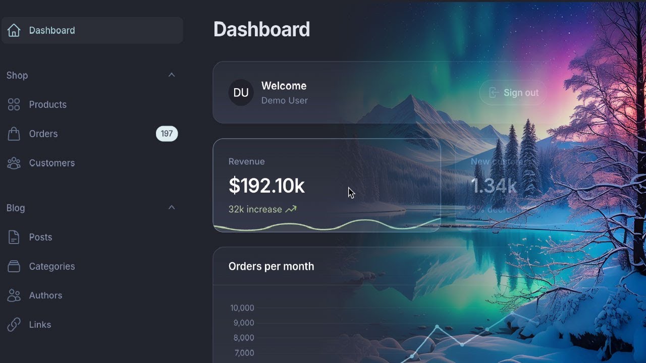 Filament PHP demo app using Nord theme - YouTube