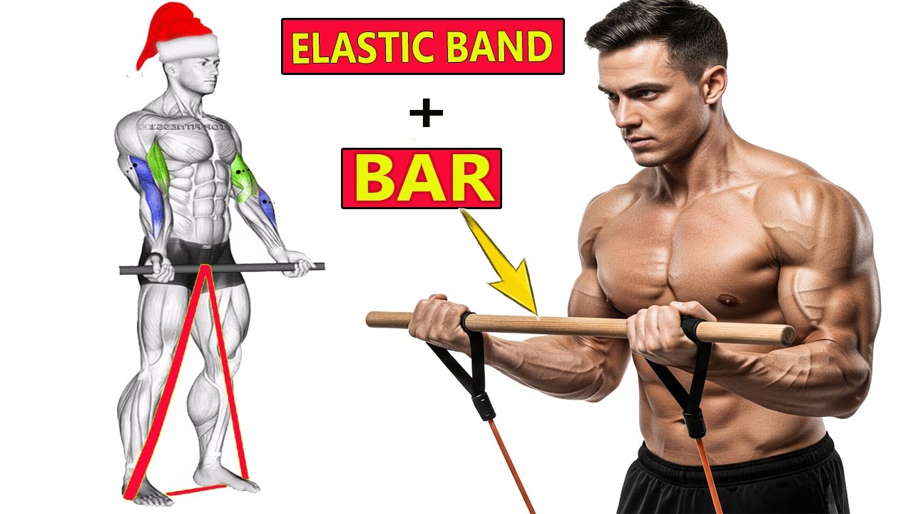 Best Resistance Band Workout with BAR at Home ( 5 Effective Exercises ...