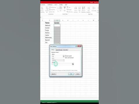 MS Excel me Automatic Gender Choose Karne ka Formula - YouTube