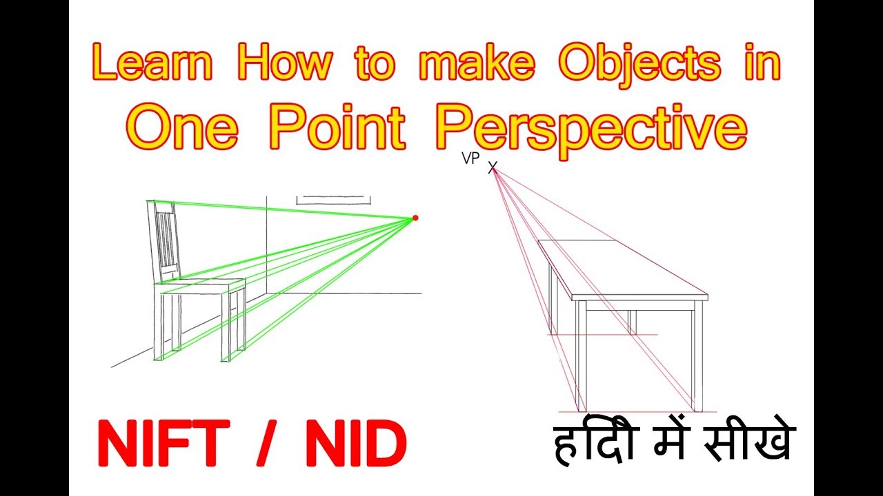 #2 draw objects in one point perspective (Hindi/Urdu) - YouTube