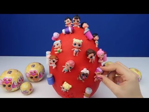 LOL Sürpriz Bebekler Dev Sürpriz Yumurta Oyun Hamuru  Lil Sisters 3. seri Bidünya Oyuncak