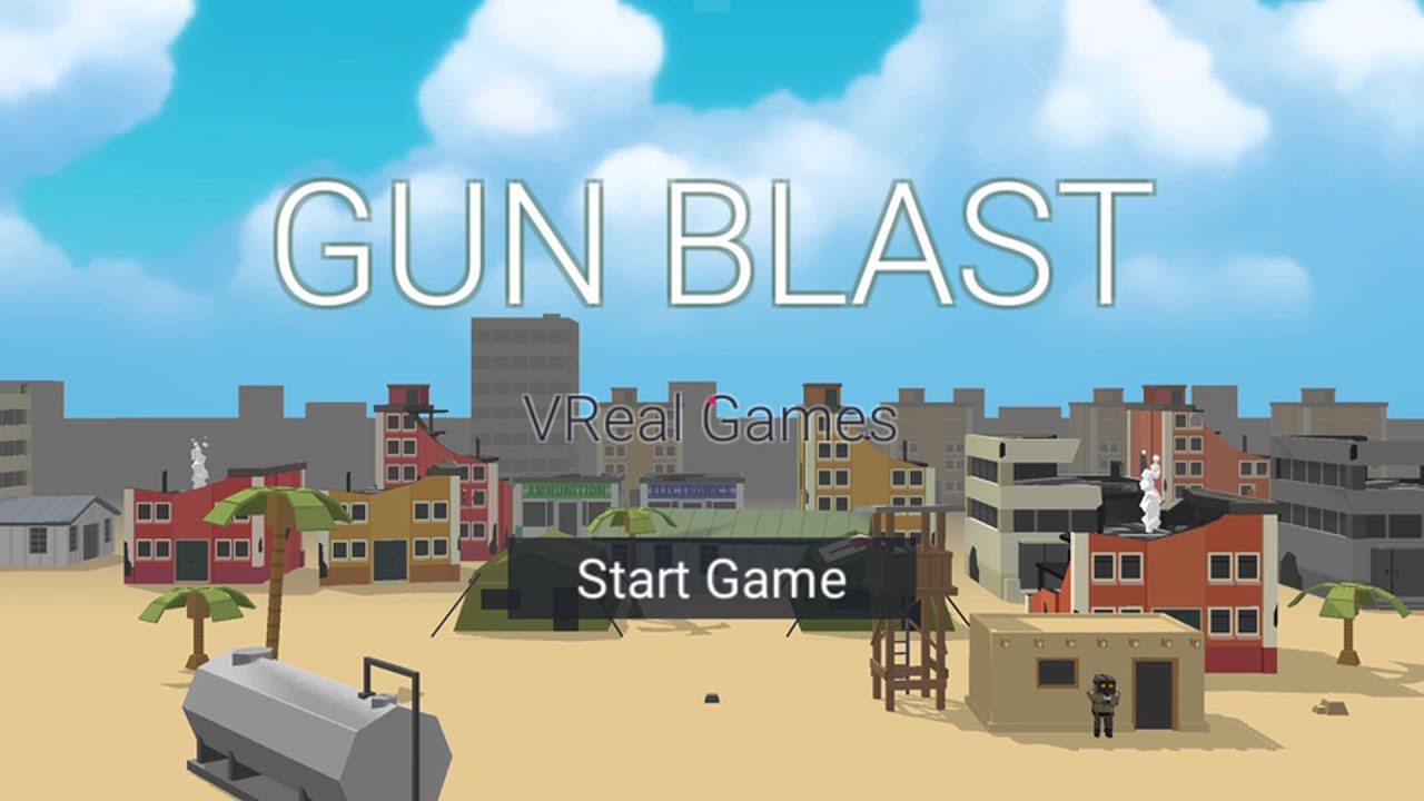 건슈팅 VR게임 GunBlast 데모 - YouTube