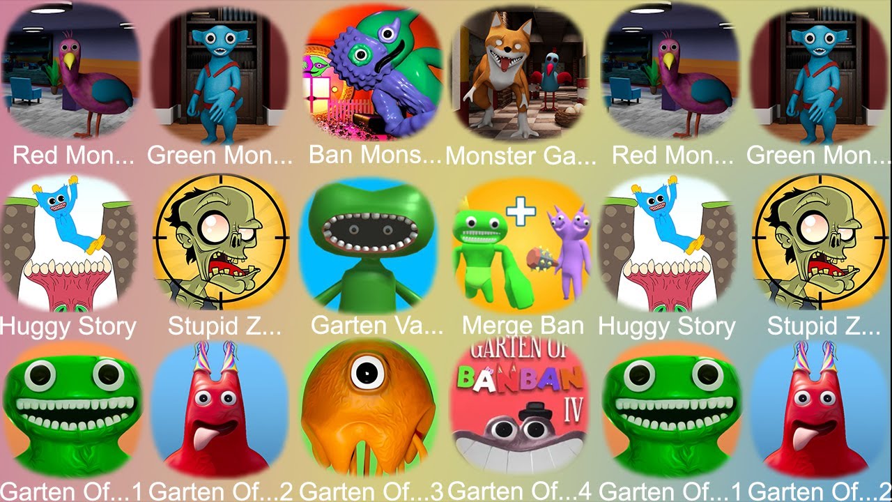 Red Monster Challenge 5,Green Monster 4,Ban Monster Life Challenge ...