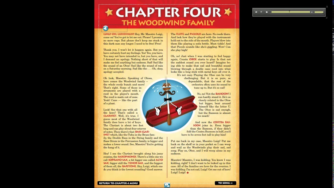 Luigi's Baton Chapter 4 Story - Woodwind Family - YouTube