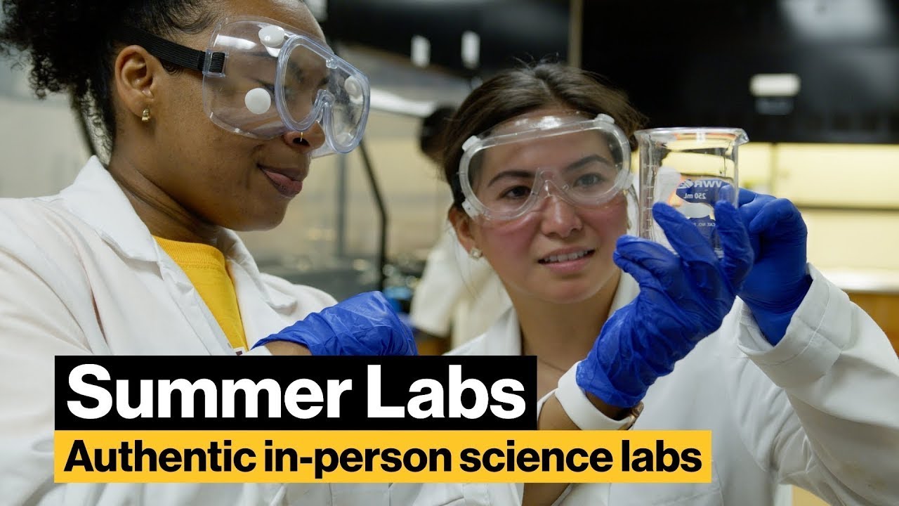 In-person summer science labs for online students | ASU Online - YouTube