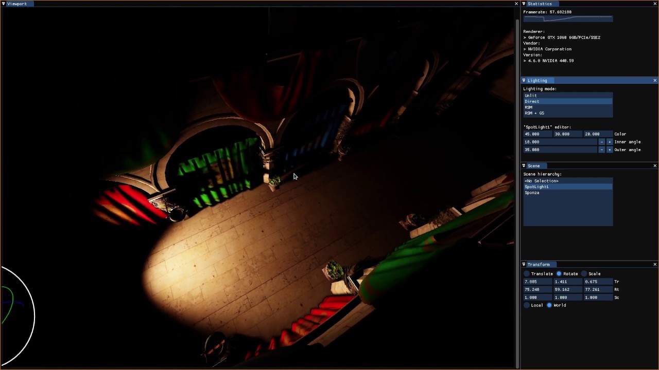 Reflective Shadow Maps (without Spherical Gaussians) - YouTube