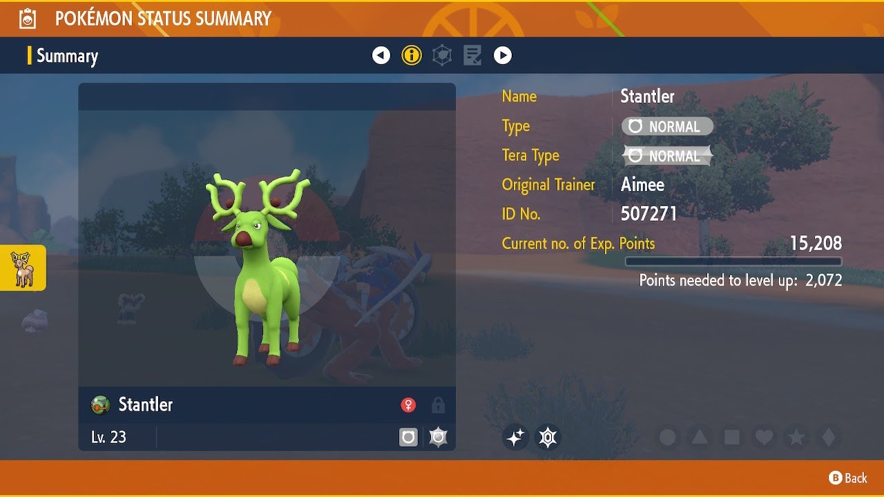 Shiny Stantler Pokémon Scarlet - YouTube