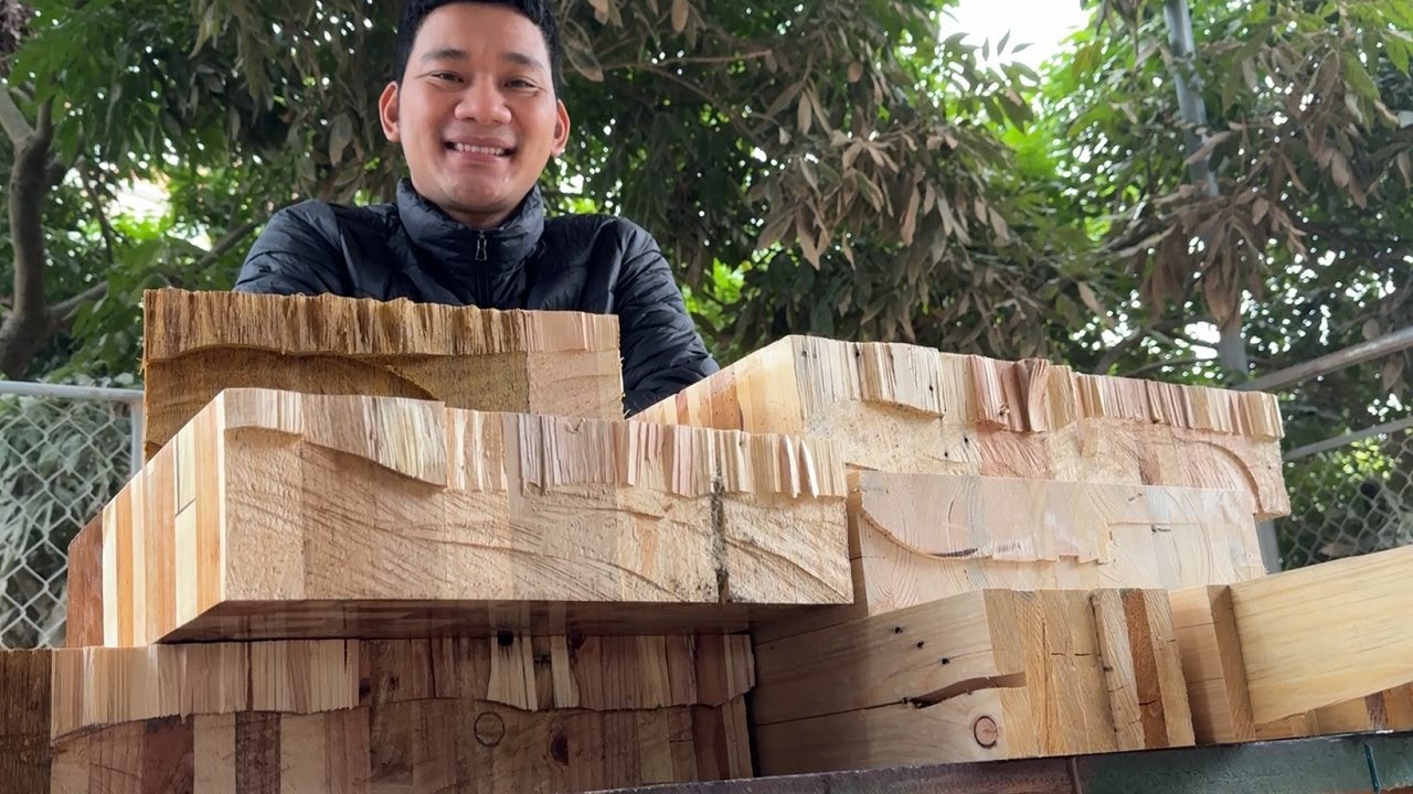 The Wood Processing Process Is Extremely Elaborate // Make A Sturdy ...
