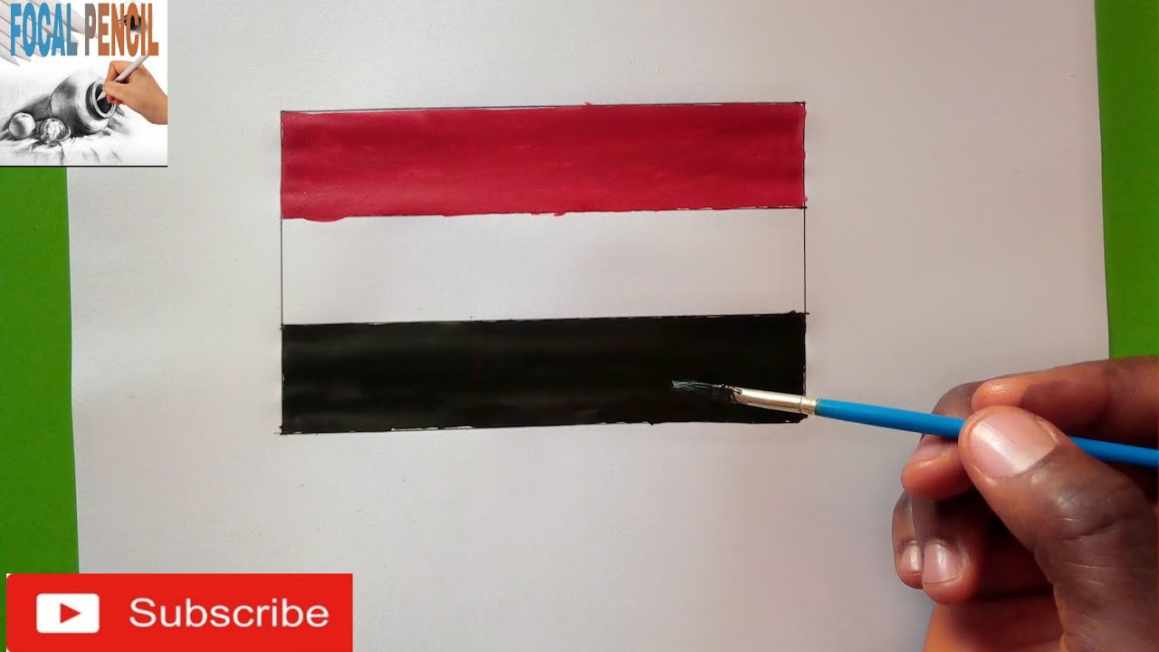How to draw flag of Yemen - YouTube
