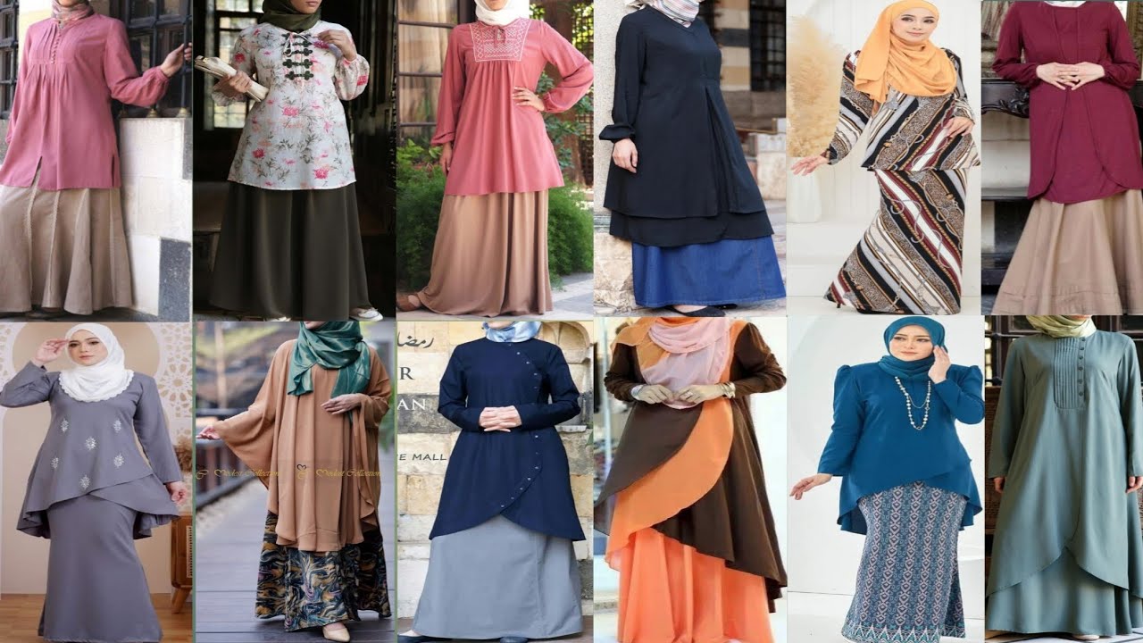 Maxi Skirt Tops for Muslim Girls🧕65+ Designs♥️2025♥️Latest♥️Islamic ...