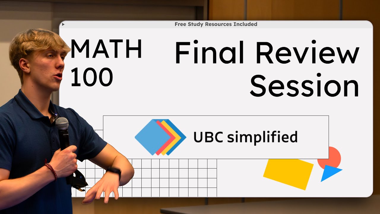 UBC MATH 100 Final Exam Review | Entire Course Under 45 Minutes ...