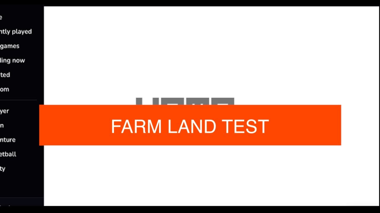 Farm Land Test - YouTube