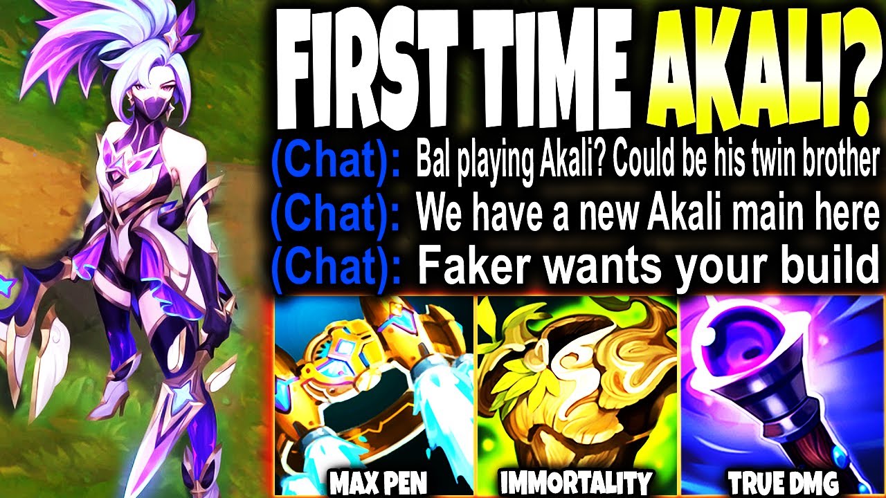 I picked Akali for First Time and CHAT WENT CRAZY ~ Akali Build ...