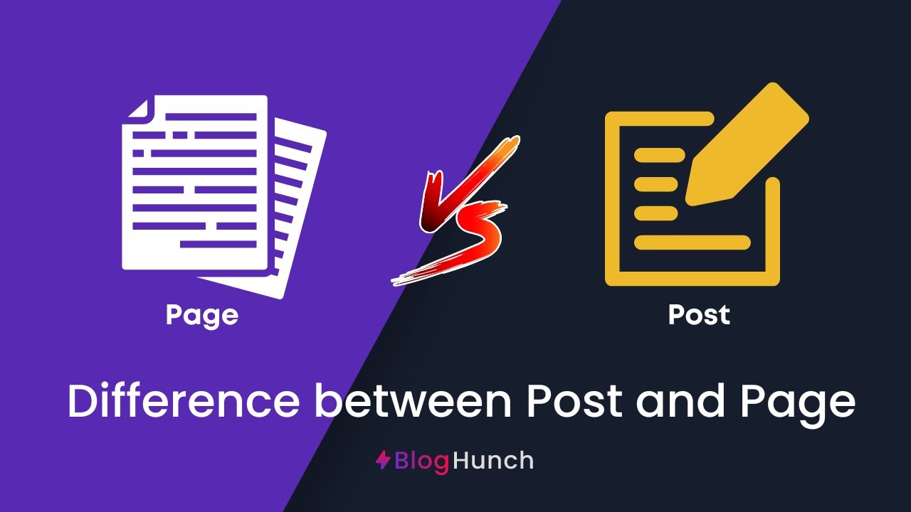 What's the difference between Post and Page - YouTube
