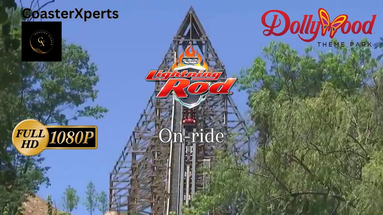 Front-Seat Thunder! Lightning Rod Coaster at Dollywood 🌩️ On-Ride ...