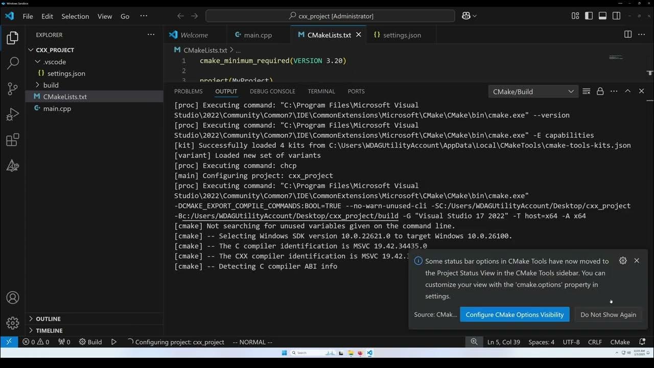 Create OpenGL C++ project in VS Code on Windows - YouTube