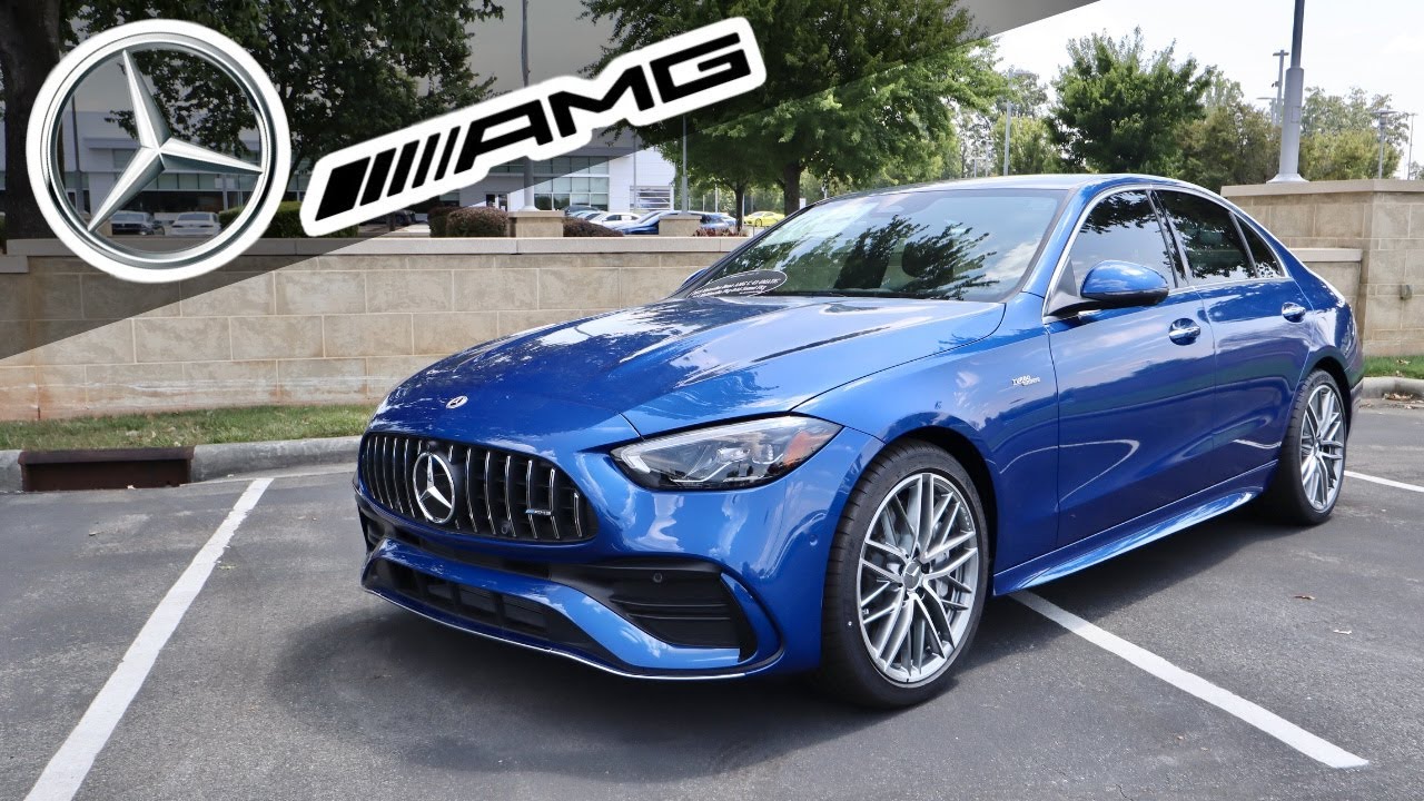 2023 Mercedes Benz C43 AMG 4MATIC: Point Of View Start Up, Walkaround ...