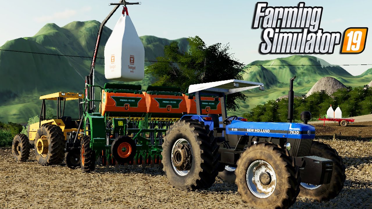 FORD 7630 TURBO NO PLANTIO DO TRIGO | Farming Simulator 19 | Sitio ...