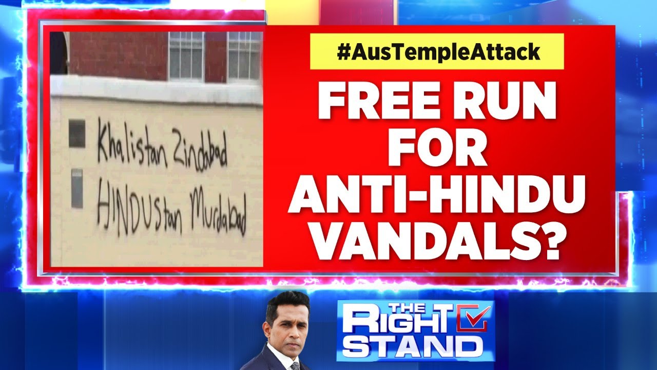 Australia Temple Attack | Free Run For Anti-Hindu Vandals? | Hindu ...