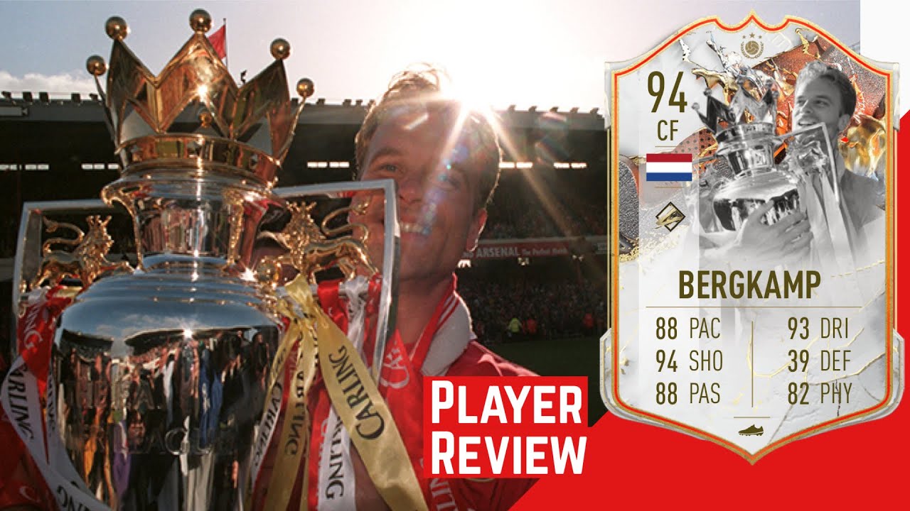 INVINCIBLE DENNIS BERGKAMP TROPHY TITANS ICON REVIEW | 96-97 PFA PLAYER ...