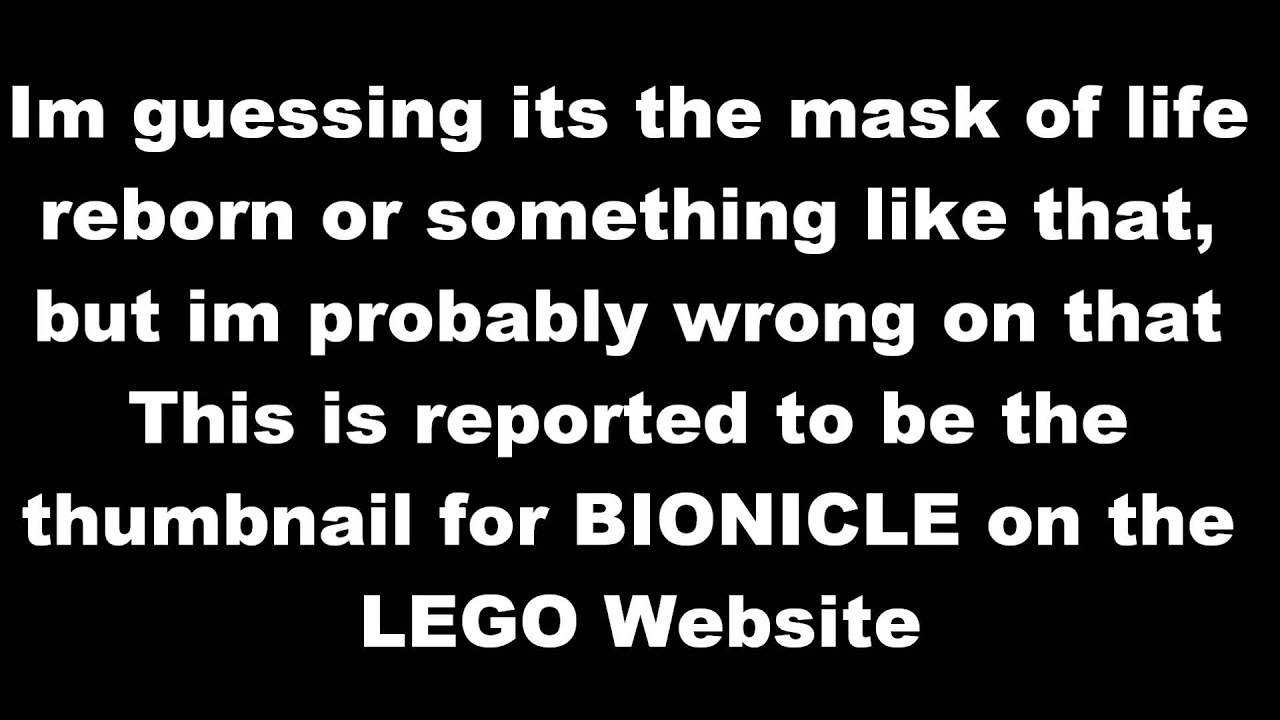 LEGO BIONICLE MASK OF CREATION 2015 (HD)!!! - YouTube