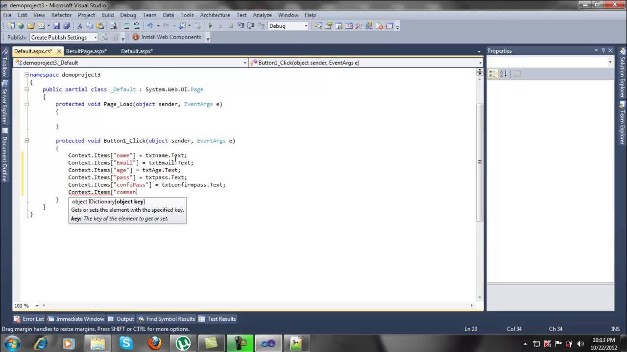 asp.net tutorial for beginners Part-3 - YouTube