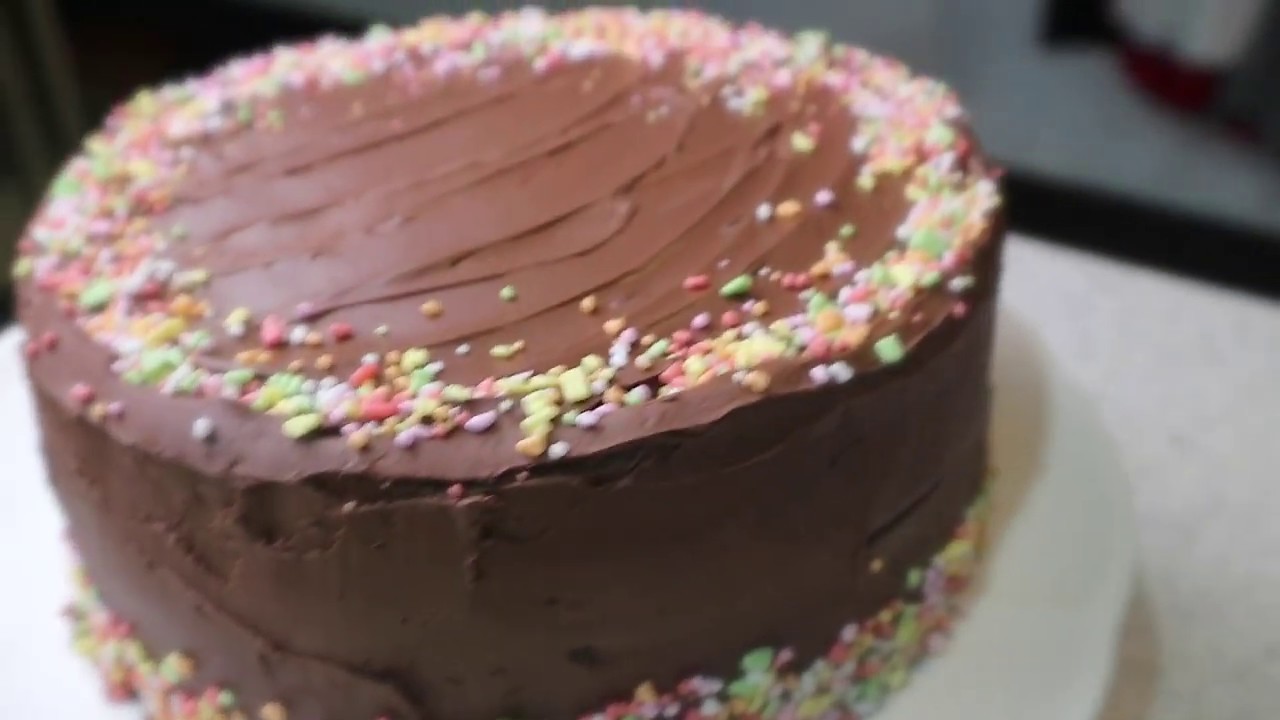 Chocolate Birthday Cake by Kitty Chopaka - YouTube