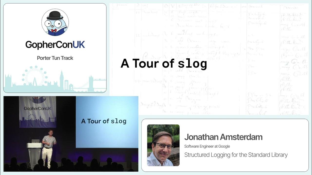 Structured Logging for the Standard Library - Jonathan Amsterdam - YouTube