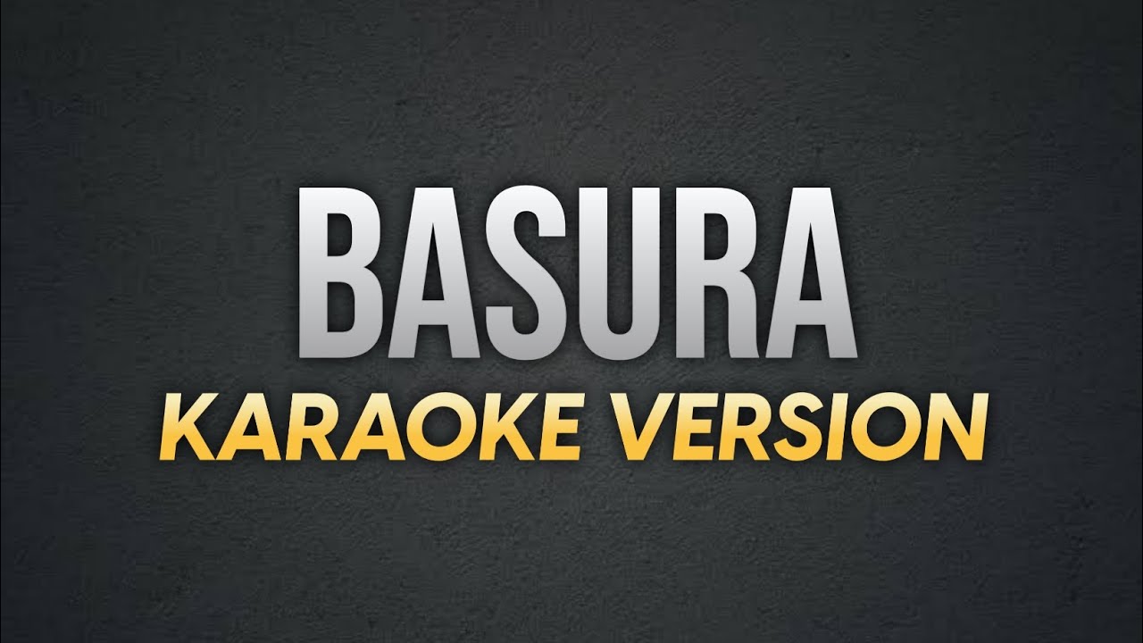 BASURA - The Youth | Karaoke Version | koolSound - YouTube