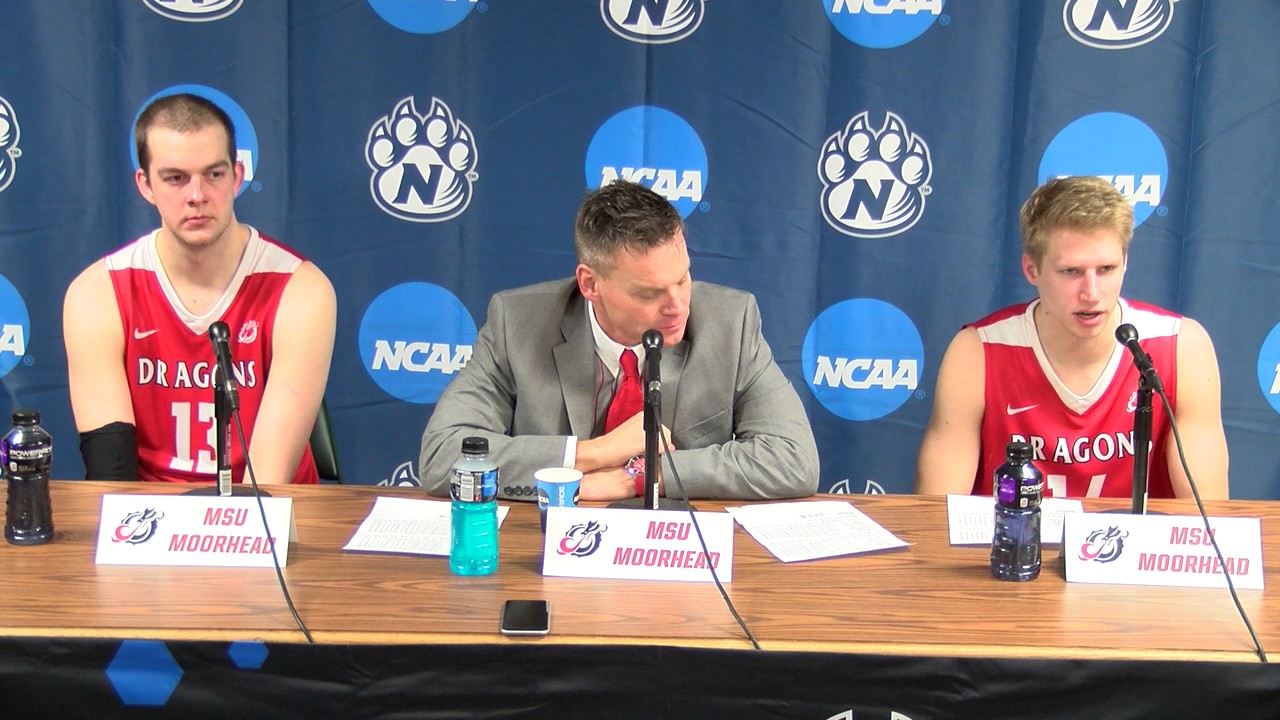 Game 1 - MSU Moorhead Press Conference - YouTube