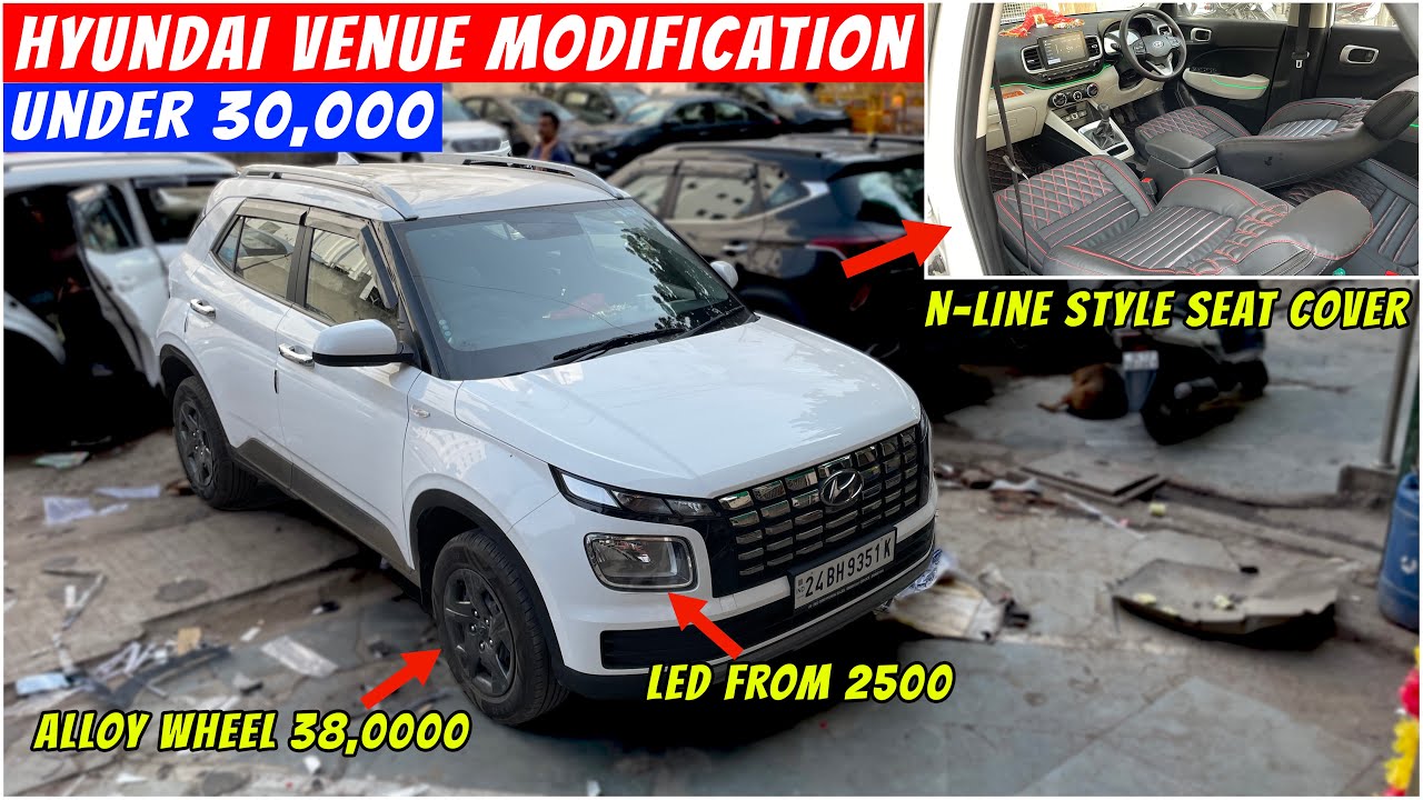 Modification Under ₹ 30,000 For Hyundai Venue S Model🔥|| Venue E to SX ...